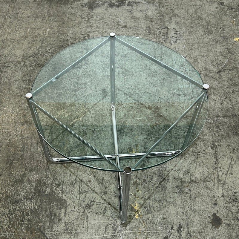 MR Low Table in Glass attributed to Ludwig Mies van der Rohe for Knoll ...