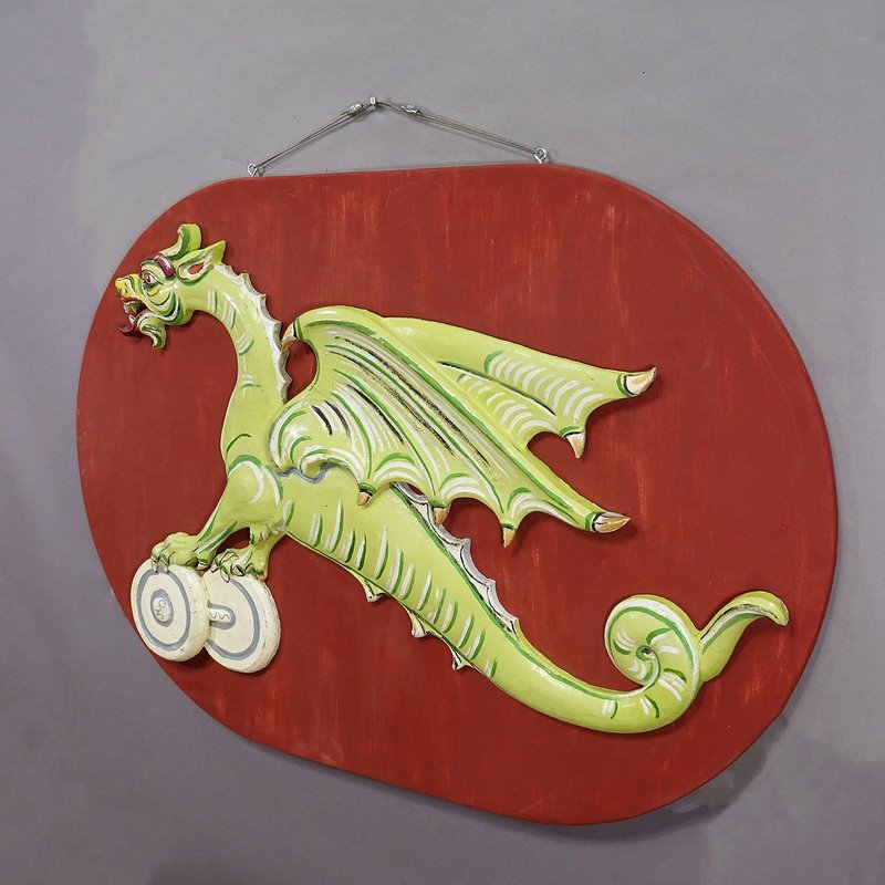 Vintage Dragon Sign, 1930s for sale at Pamono