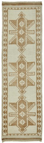 Beige Bohemian Runner Rug for sale at Pamono