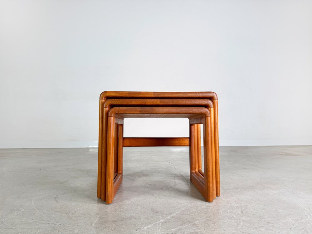 Mid-Century Nesting Tables in Teak from Dyrlund, Set of 3 for sale at ...