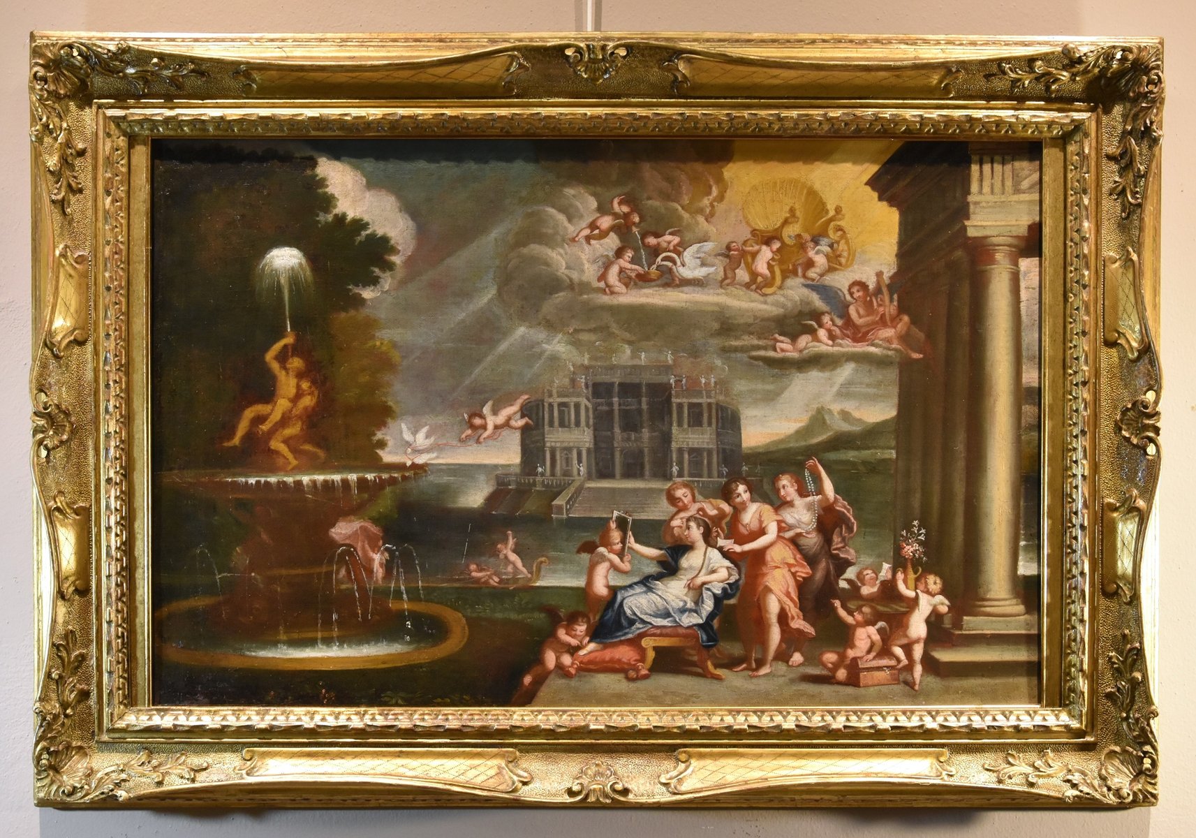 Follower of Francesco Albani, The Toilette of Venus, 1500s-1600s, Oil ...