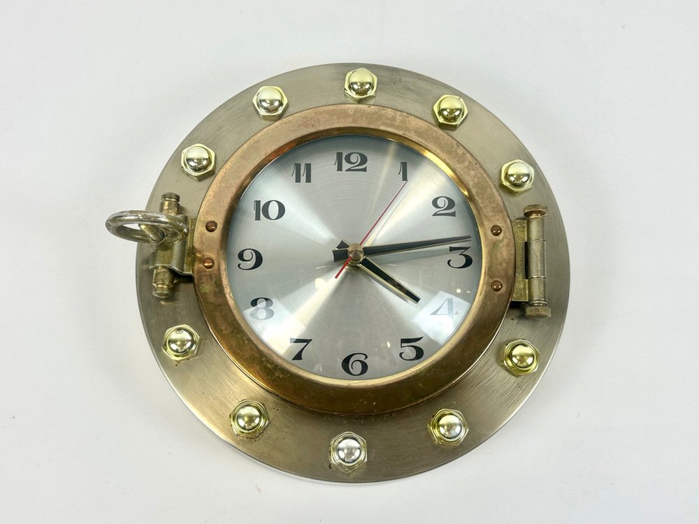 Vintage Royal Craft Port Hole Wall Clock from Landex, Japan, 1980s for ...