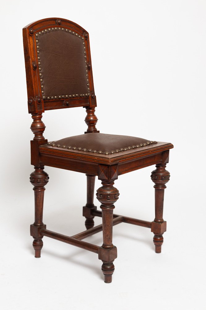Wilhelminian-Era Chair with Elaborate Carvings and Applications, 1890 ...