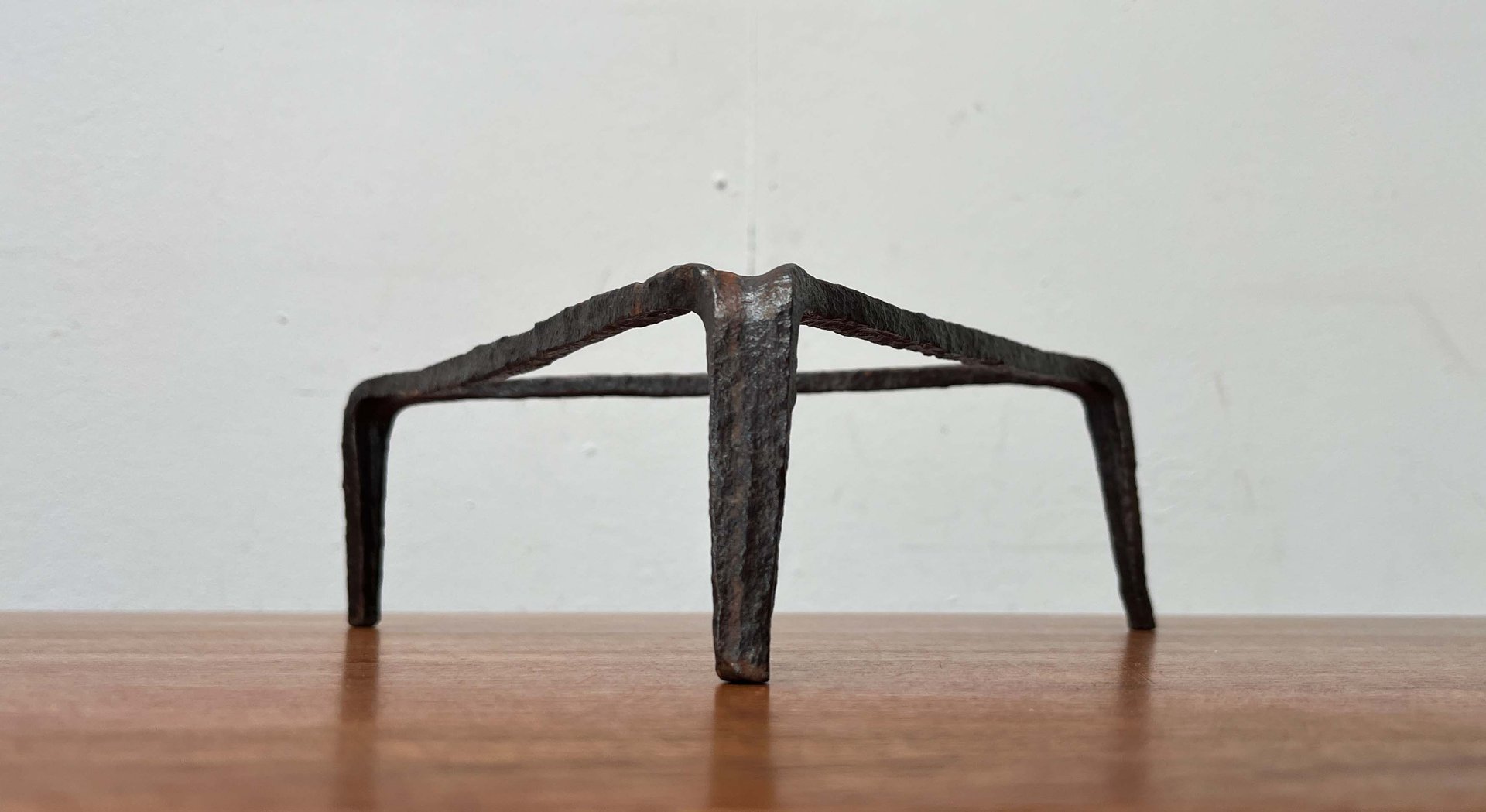 Danish Antique Wrought Iron Tripod Stand for sale at Pamono