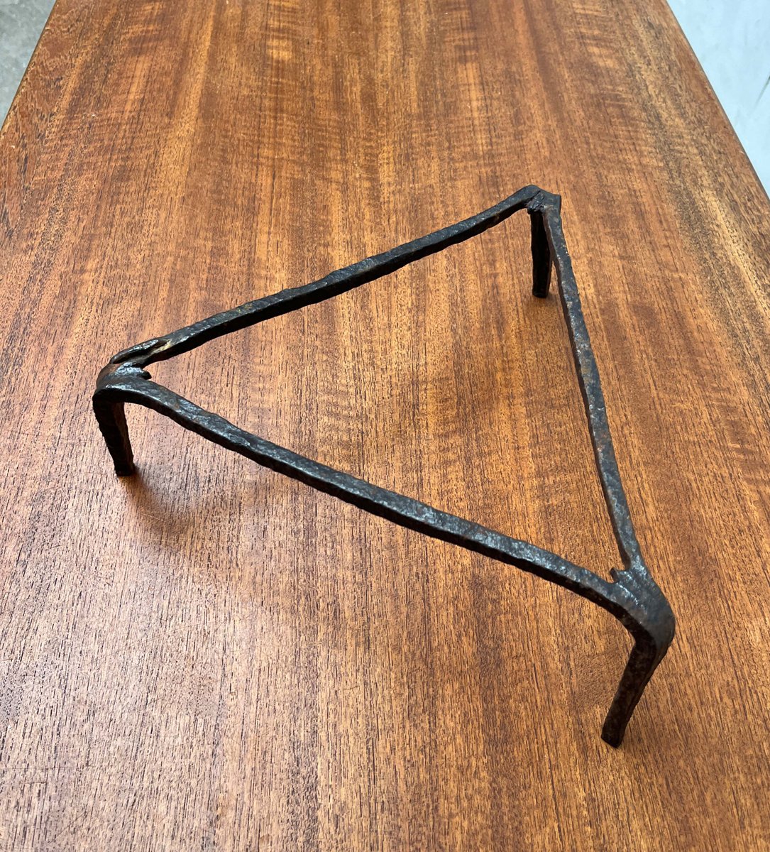 Danish Antique Wrought Iron Tripod Stand for sale at Pamono