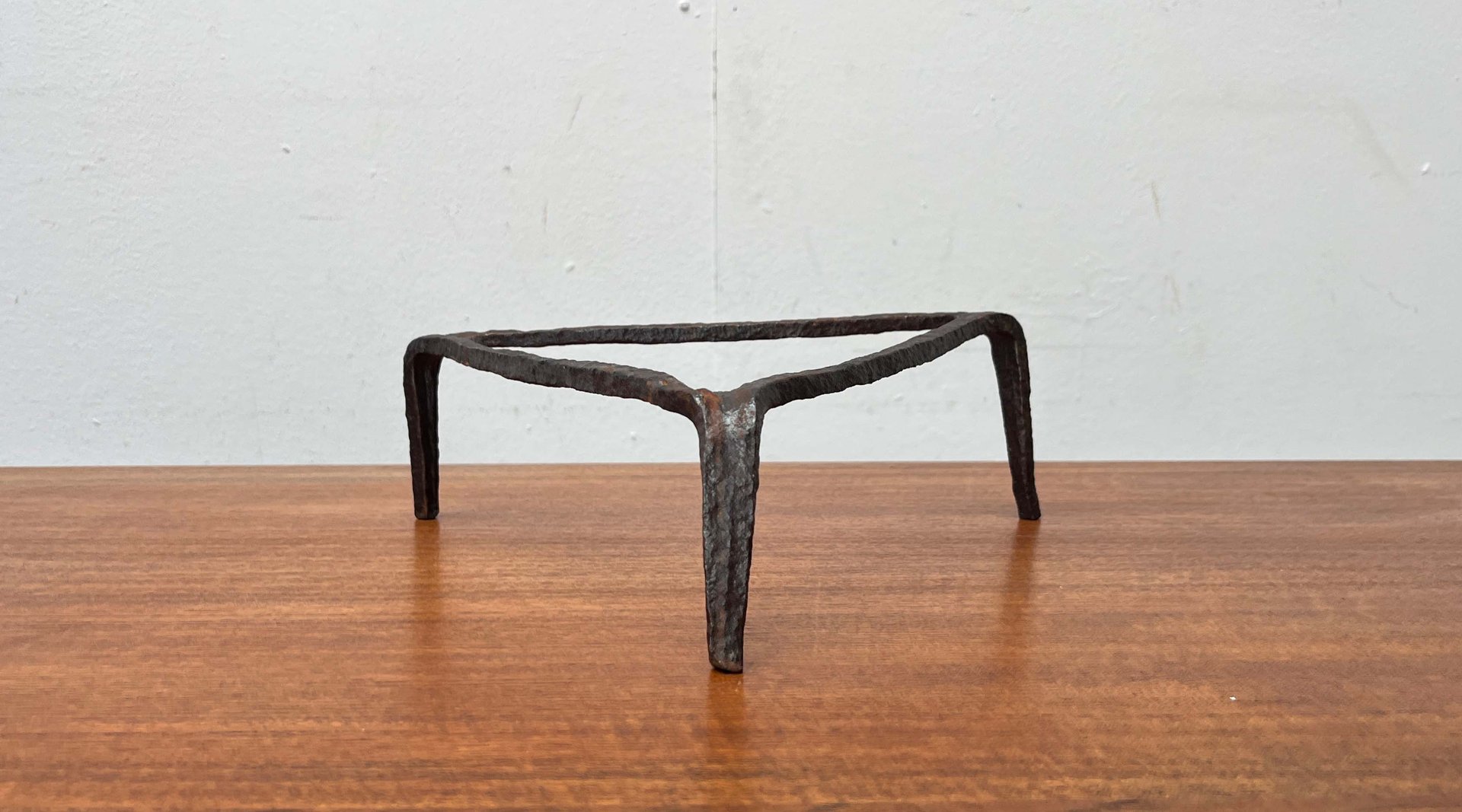 Danish Antique Wrought Iron Tripod Stand for sale at Pamono