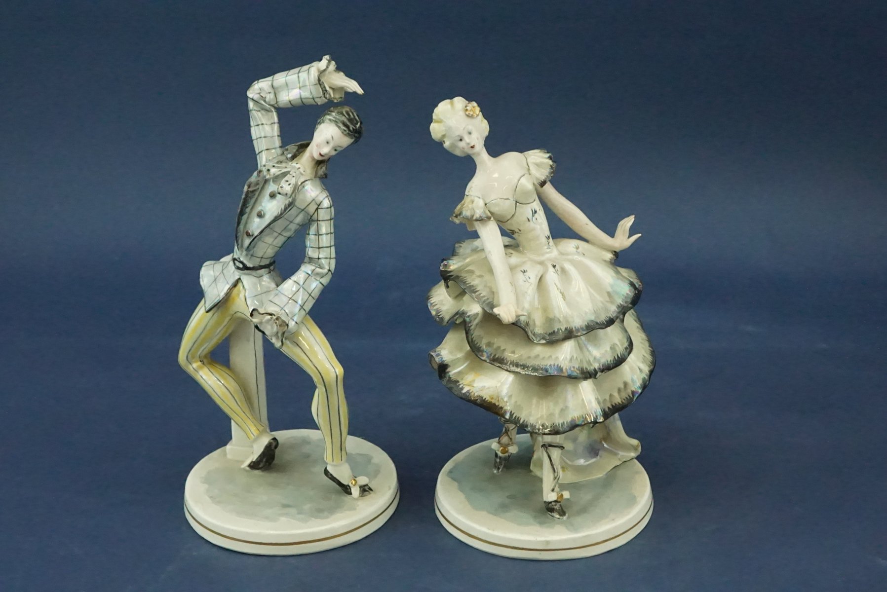20th Century Ceramic Dancers by Toni Moretto for Palladio, Italy, Early ...