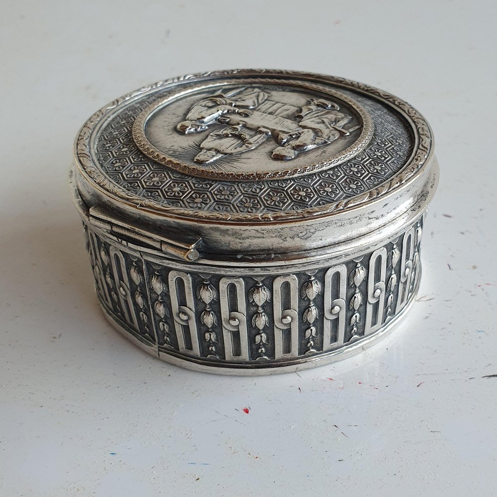 Priest's Silver-Plated Metal Box for sale at Pamono