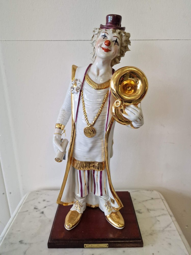 Porcelain Clown, Italy, 1980s for sale at Pamono