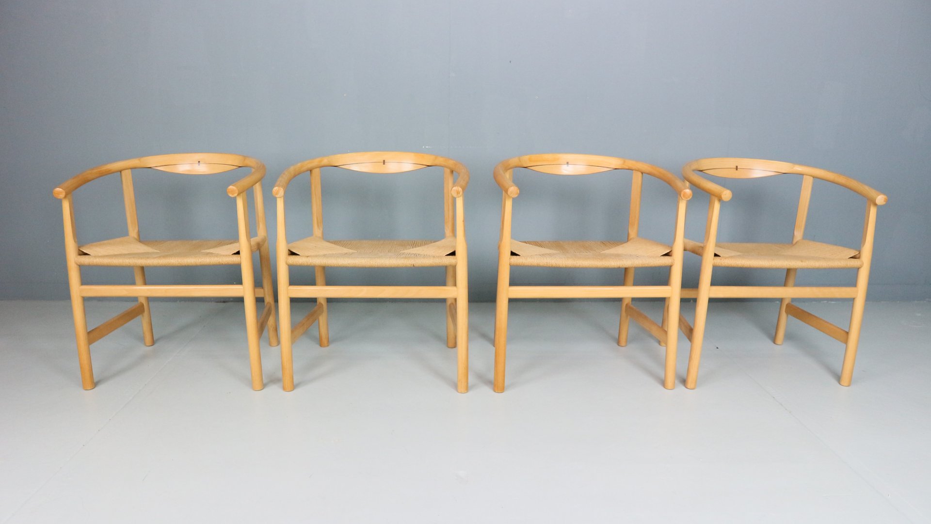 Vintage PP201 First Chairs by Hans J Wegner for PP Furniture, Denmark ...