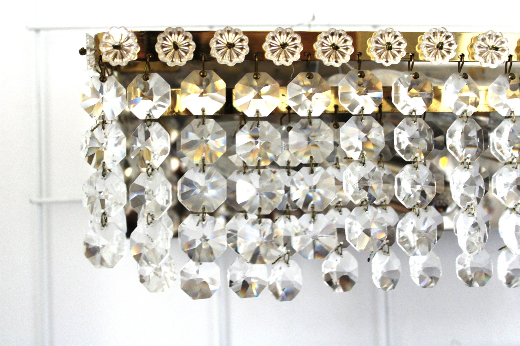 Lead Crystal Wall Light from Maderna, 1960s for sale at Pamono