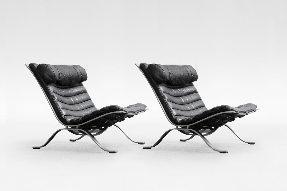 Vintage Ari Sling Lounge Chairs by Arne Norell for Arne Norell Ab ...