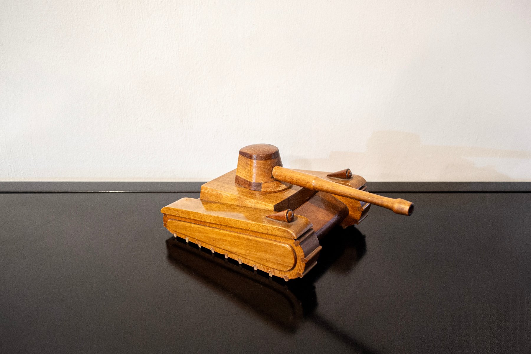 Vintage Tank Wooden Box, 1950s for sale at Pamono