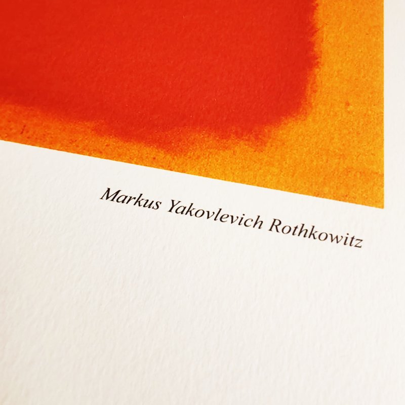 After Mark Rothko, Composition, 1980s, Lithograph for sale at Pamono