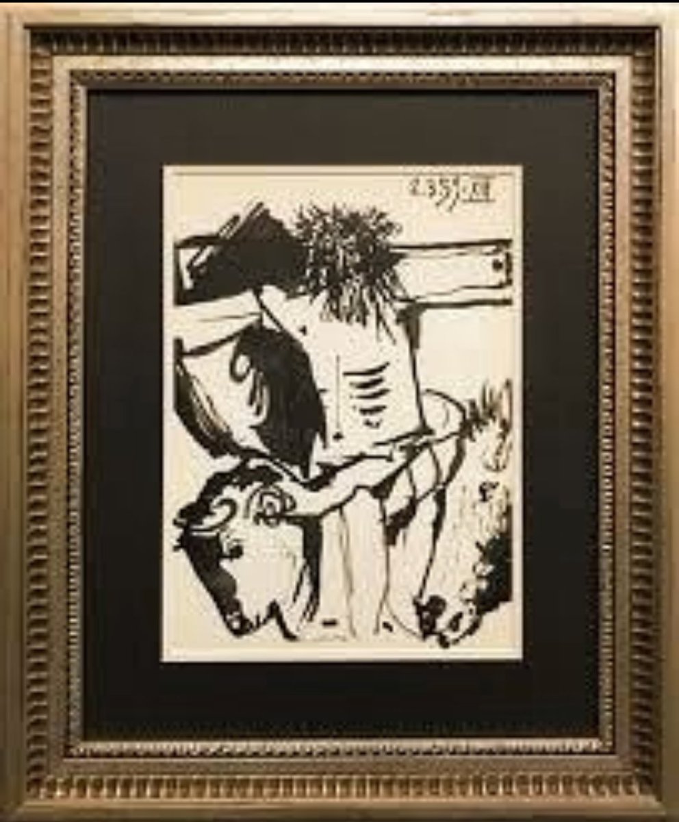 Pablo Picasso, Sketch of Jesus Christ: A Horse and a Bull, 1961 ...