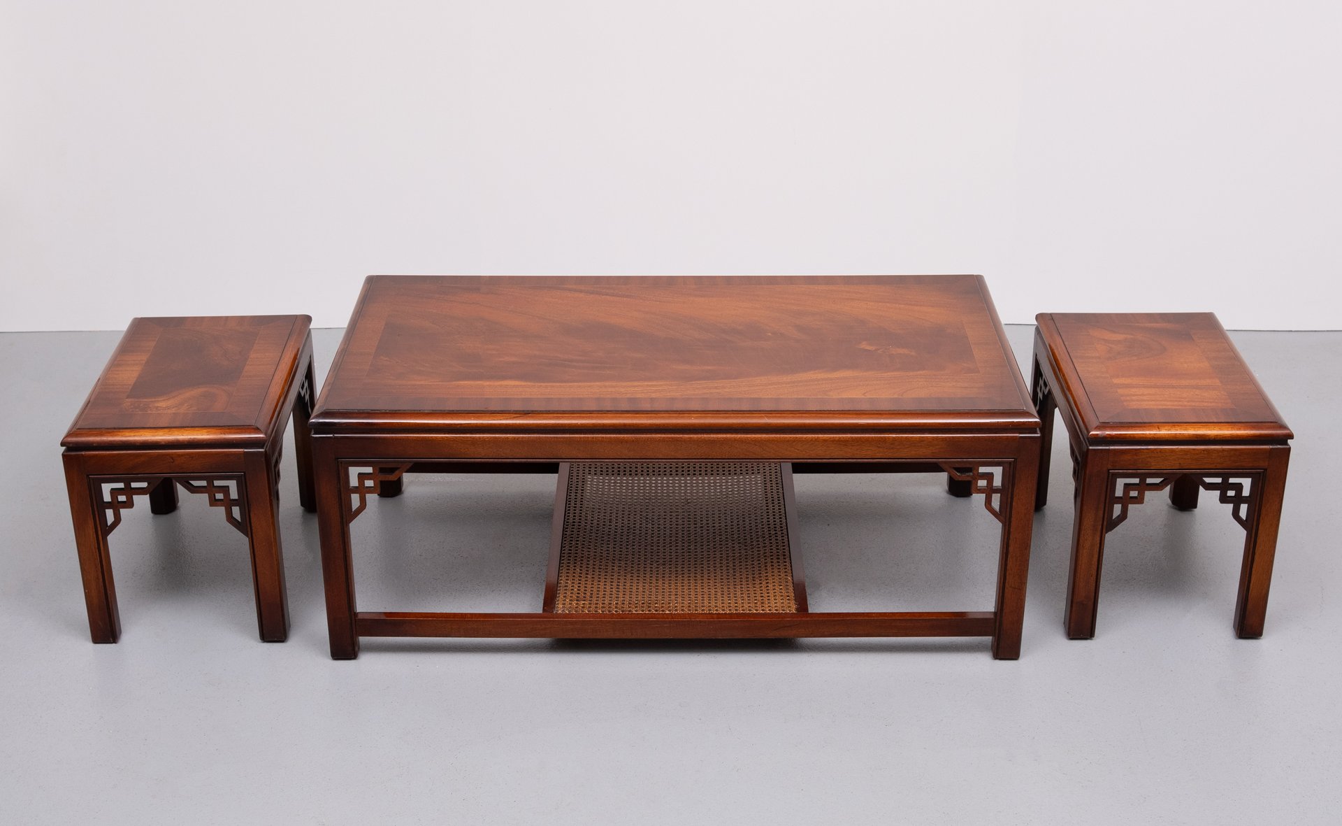 Drexel Chippendale Coffee Table and Insert Tables, 1970s, Set of 3 for ...