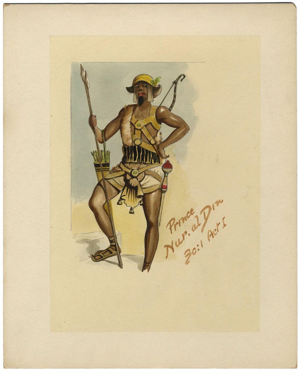 Percy Anderson, Theatre Costume Design for Cairo: Prince Nur Al-Din Act ...