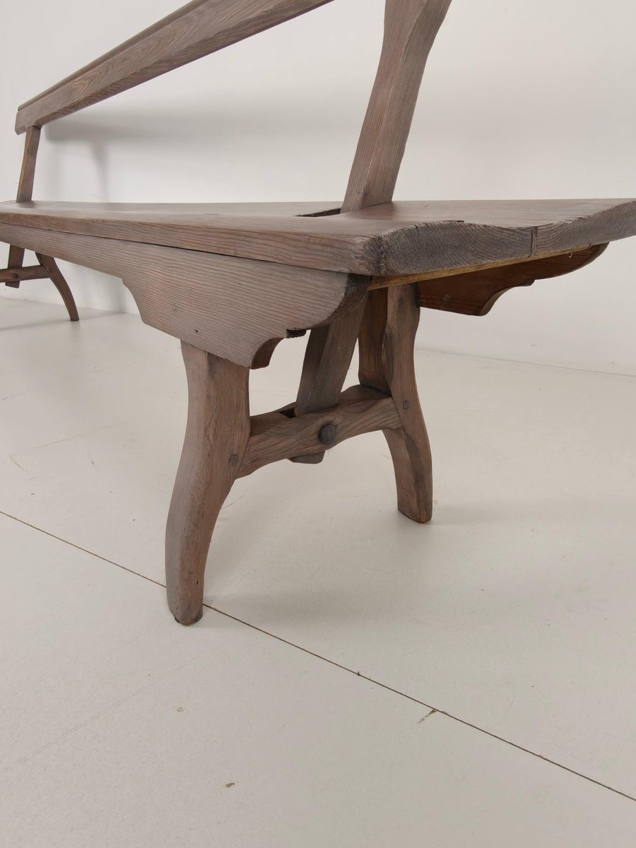 Victorian Pitch Pine Railway Bench with Reversible Backrest for sale at ...