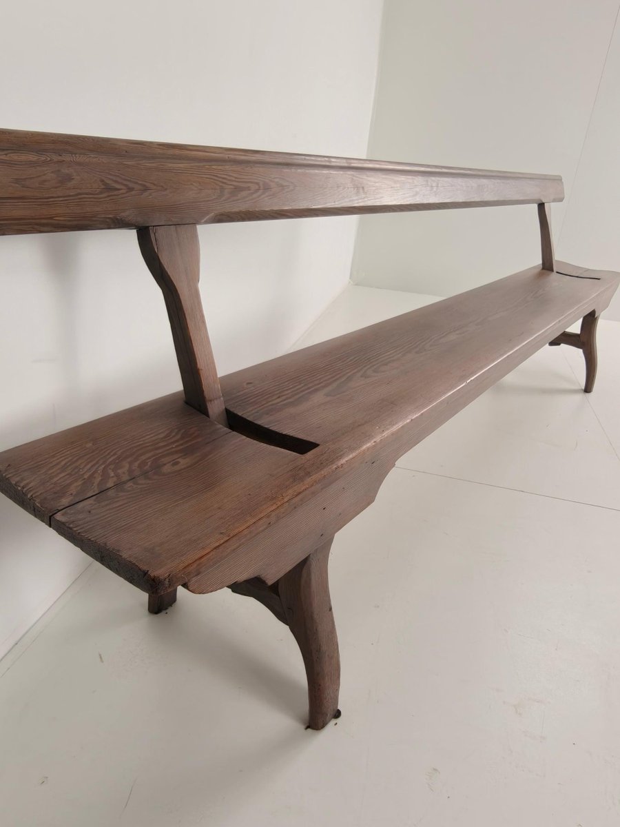 Victorian Pitch Pine Railway Bench with Reversible Backrest for sale at ...