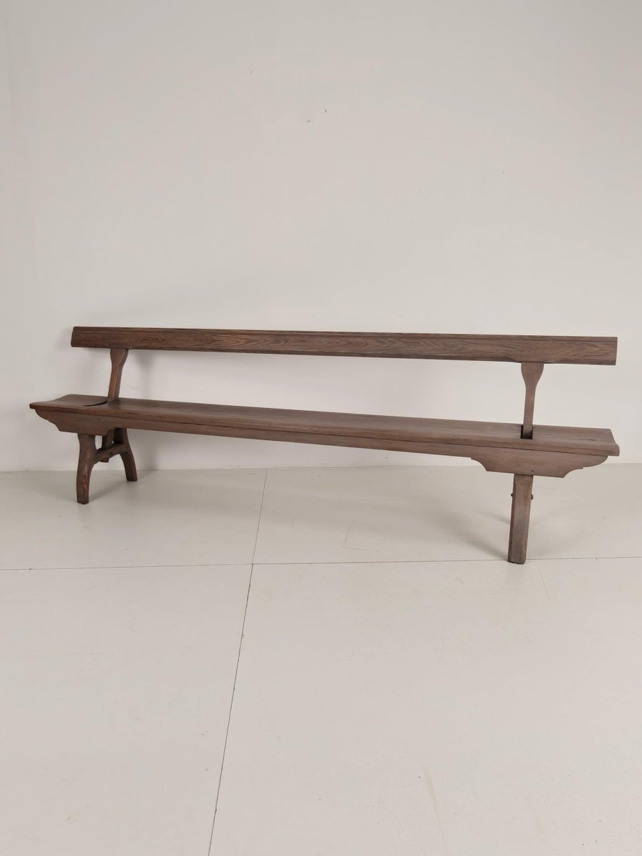 Victorian Pitch Pine Railway Bench with Reversible Backrest for sale at ...