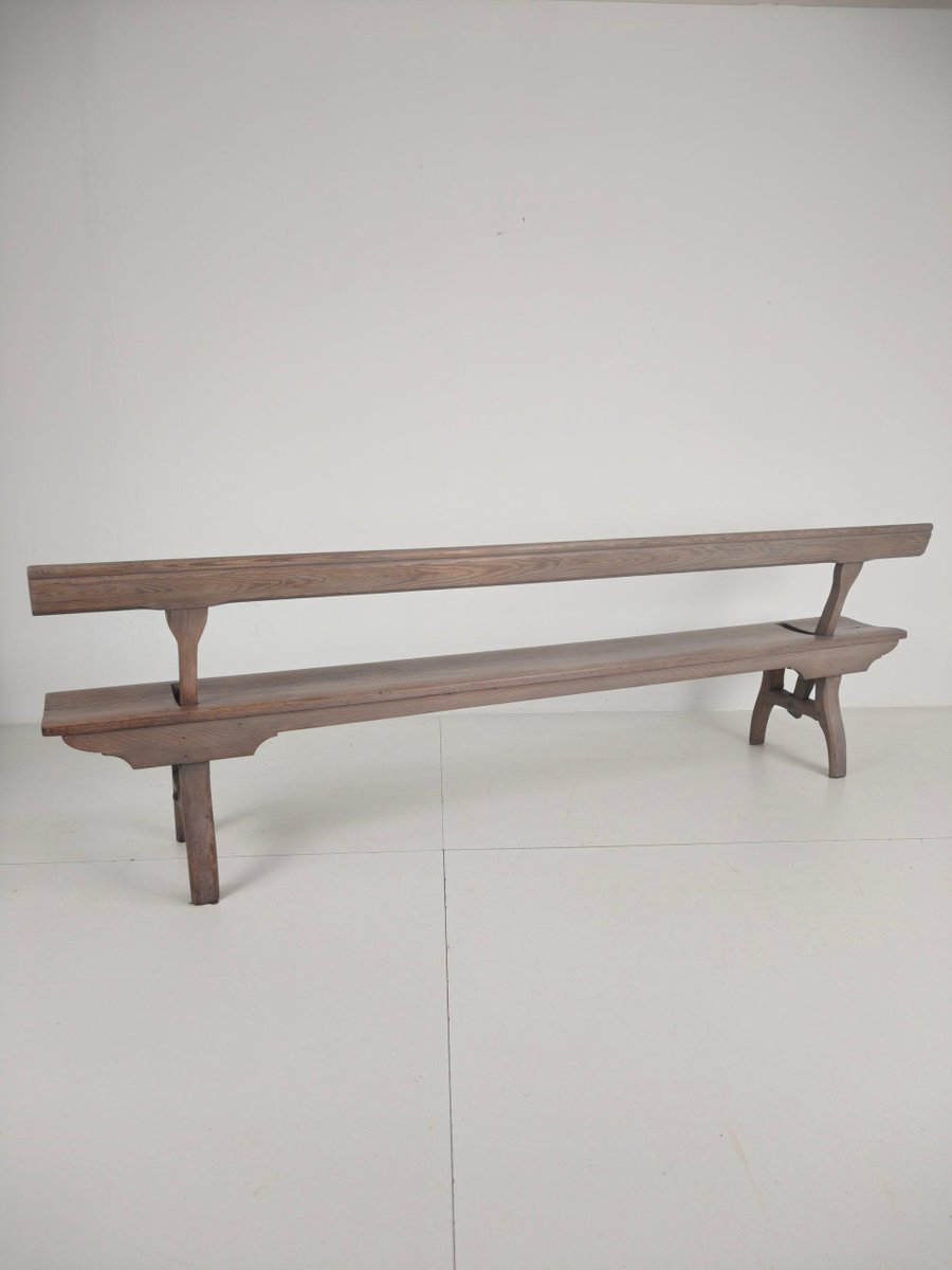Victorian Pitch Pine Railway Bench with Reversible Backrest for sale at ...