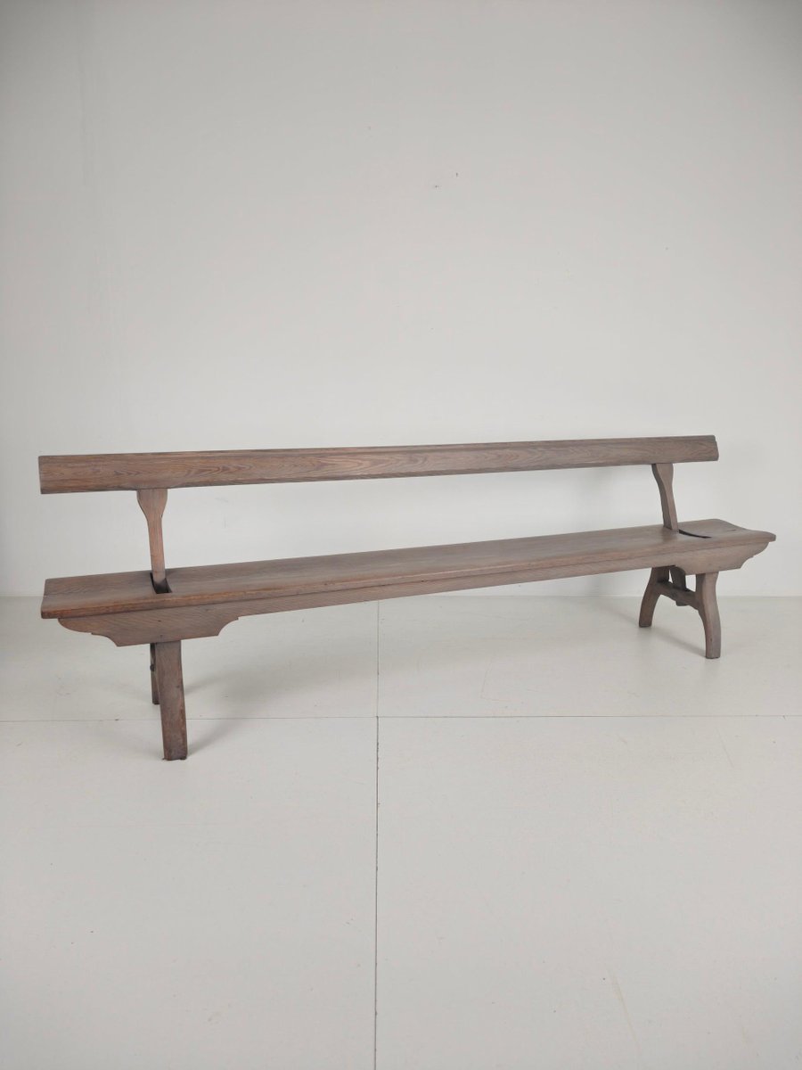 Victorian Pitch Pine Railway Bench with Reversible Backrest for sale at ...