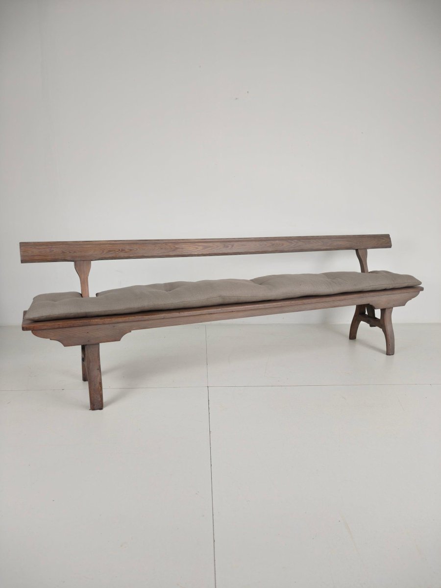 Victorian Pitch Pine Railway Bench with Reversible Backrest for sale at ...