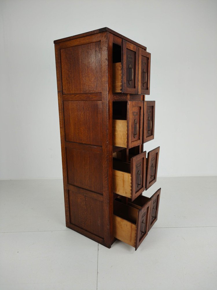 Antique Oak Filing Cabinet, 1900s-1920s for sale at Pamono