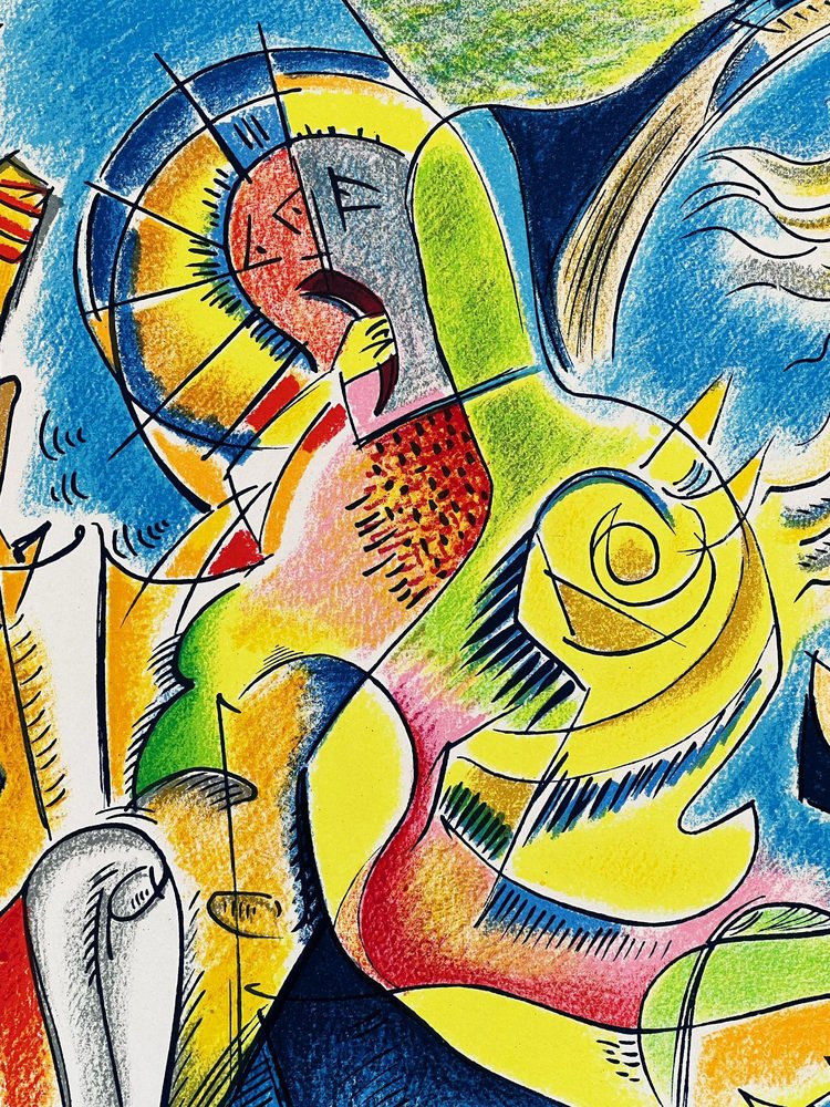 André Masson, The Work of Chance, 1960s, Lithograph for sale at Pamono