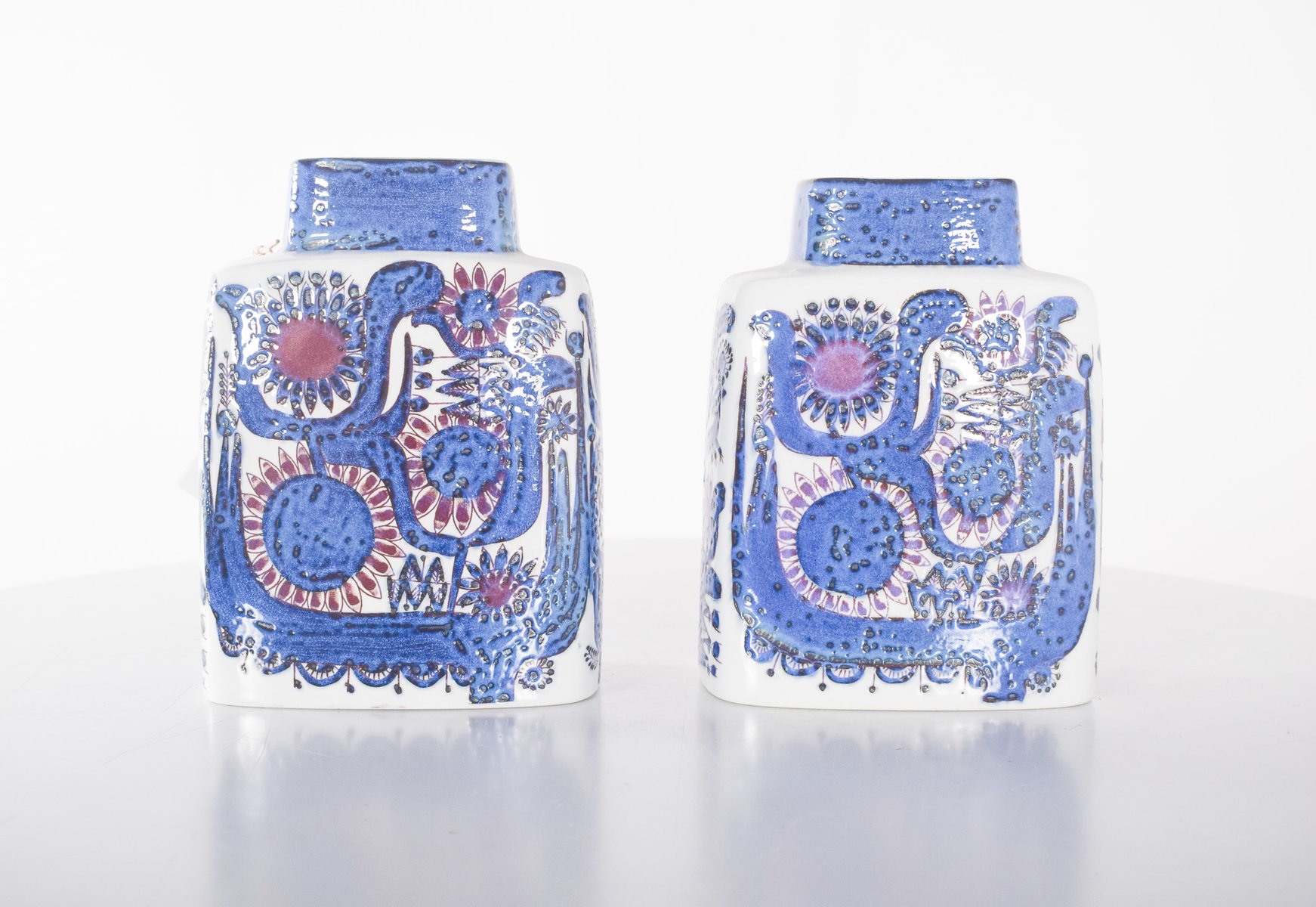 Danish Pottery Tenera Vases from Royal Copenhagen, 1950, Set of 2 for ...