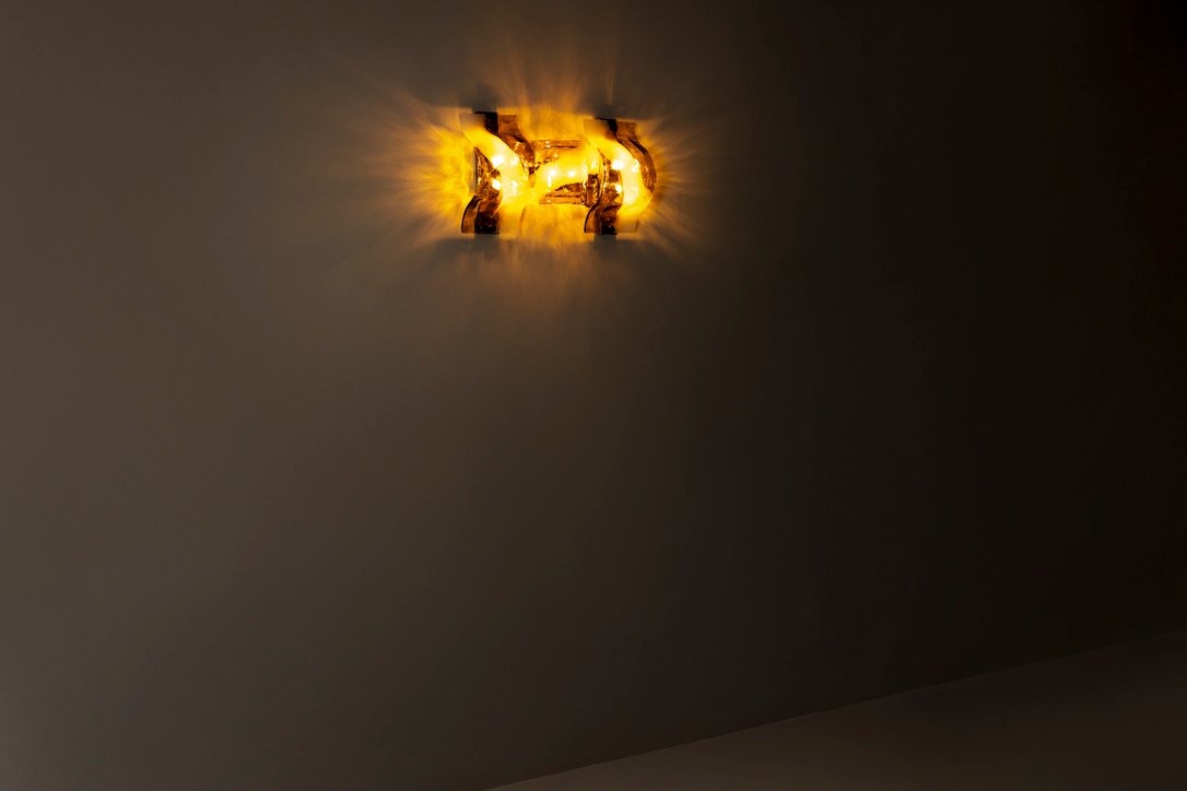 Modular Wall Light LP 276 in Brass and Murano Glass by Carlo Nason for ...