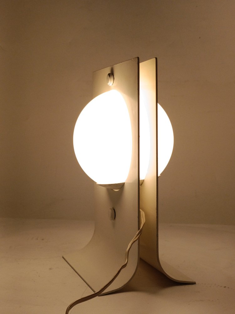 White Area Table Lamp by Neal Small, Italy, 1960s for sale at Pamono