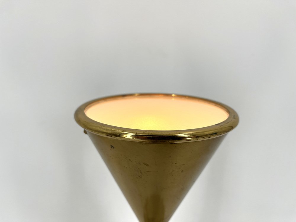 Mid-Century Brass Table Lamp Model Clessidra attributed to Angelo Lelli ...
