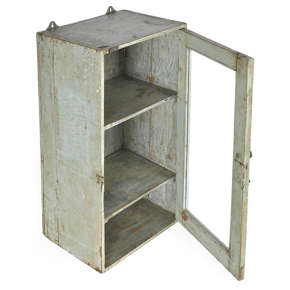Wall Display Case in Weathered Wood for sale at Pamono