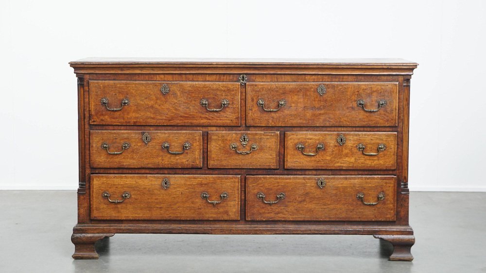 Antique English Mule Chest, 1700s for sale at Pamono