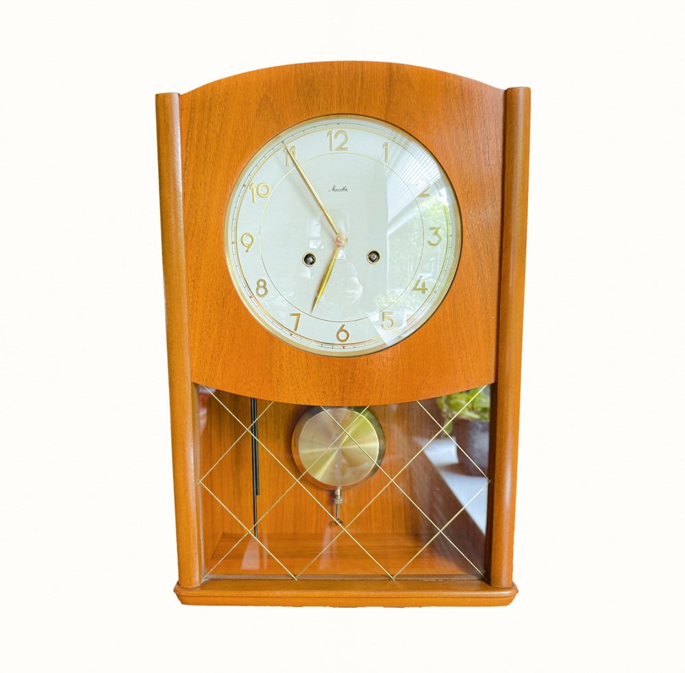 Vintage German Pendulum Wall Clock by Friedrich Mauthe, 1950s for sale ...