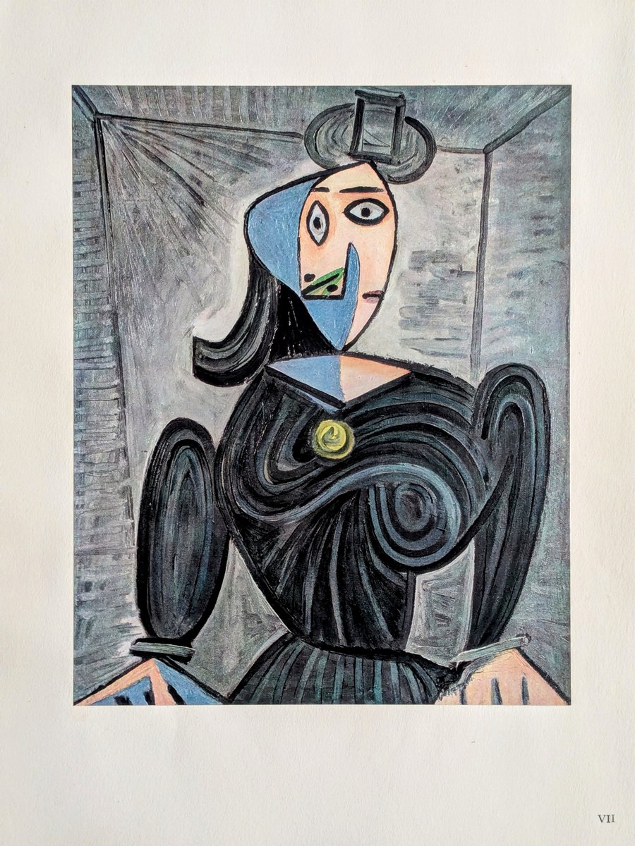 Pablo Picasso, Portrait, Color Offset Lithograph on Pur de Marais Fil ...