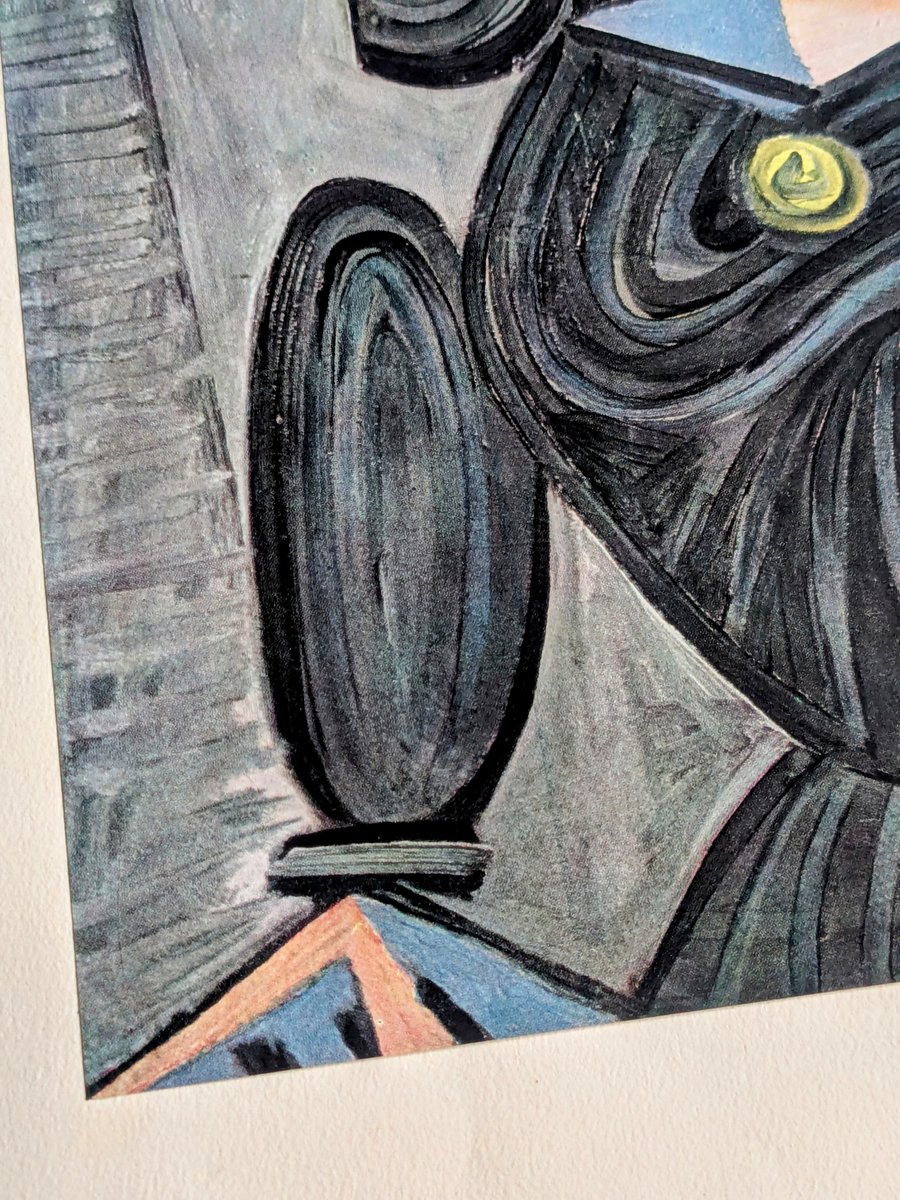 Pablo Picasso, Portrait, Color Offset Lithograph on Pur de Marais Fil ...