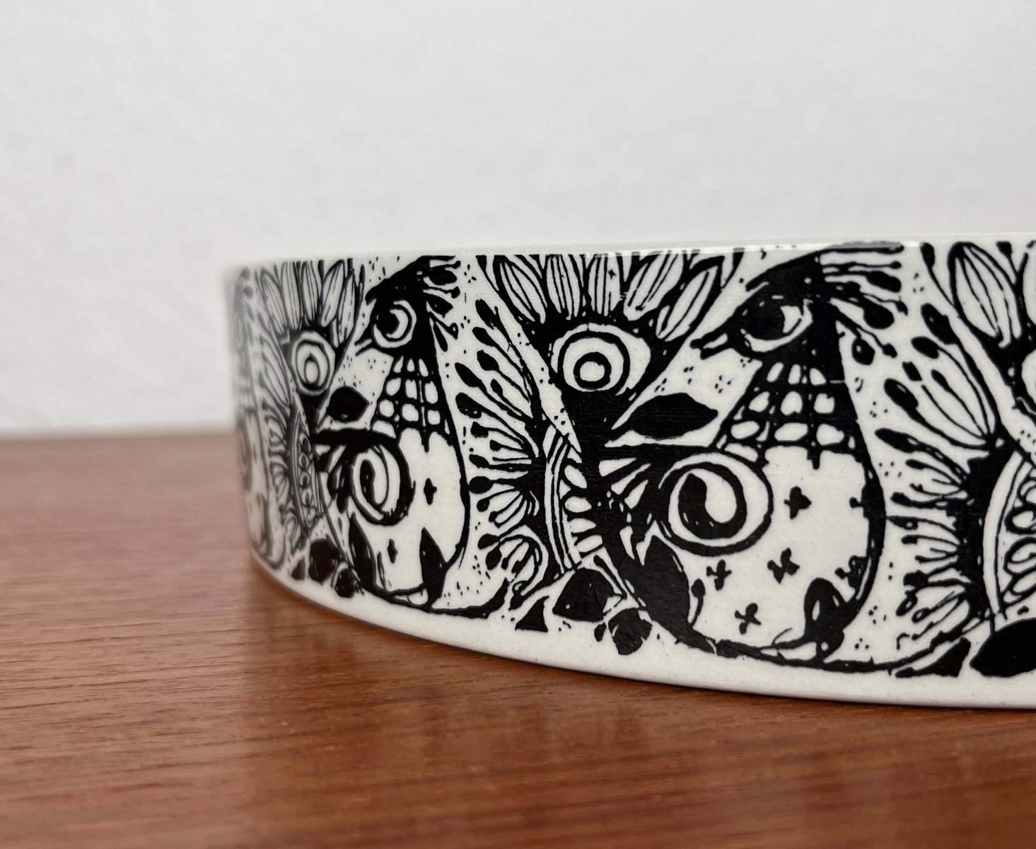 Mid-Century Modern Danish Flora Bowl by Bjørn Wiinblad for Nymölle ...