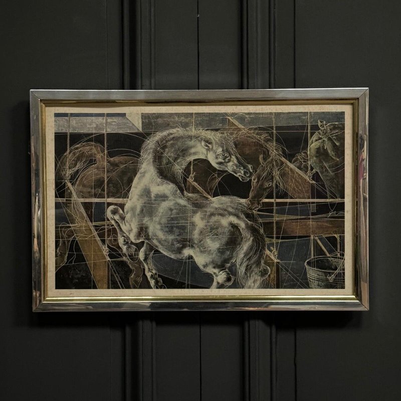 Hans Erni, Horse, 1970s, Lithograph for sale at Pamono