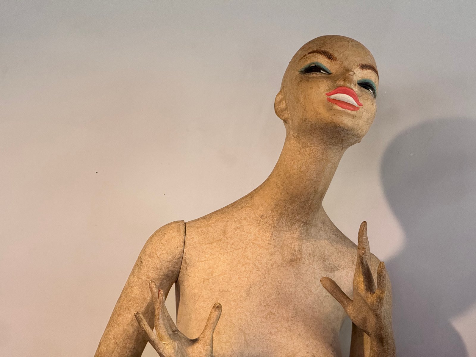 Papier Mache Display Mannequin, 1950s for sale at Pamono