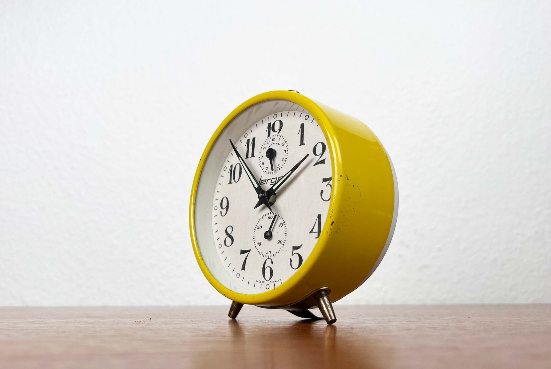 Mid-Century Manual Alarm Clock from Jerger, Germany, 1960s for sale at ...