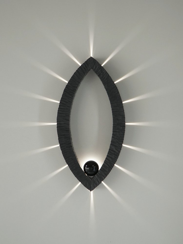 Vesica Pisces Dark Sculptural Wall Lamp by Joachim Tantau for sale at ...
