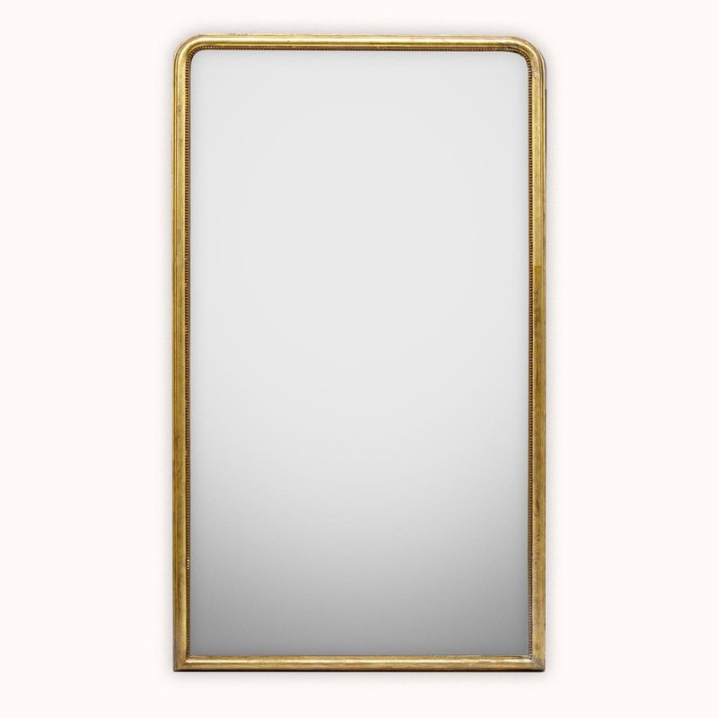 Large Louis Philippe Mirror with Slim Frame, 1800s for sale at Pamono