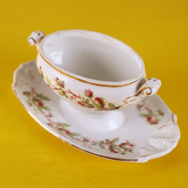 Small Gravy Boat from Ginori, Early 1900s for sale at Pamono