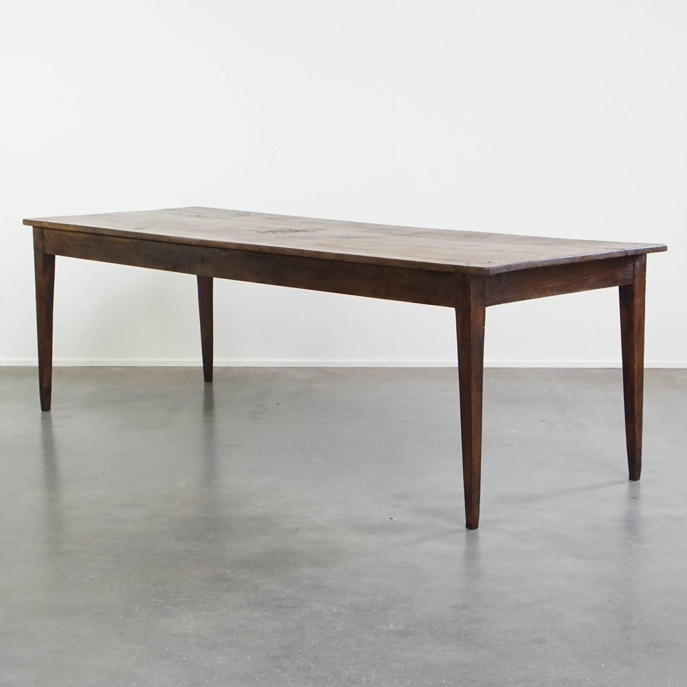Large Antique French Farm Dining Table for sale at Pamono
