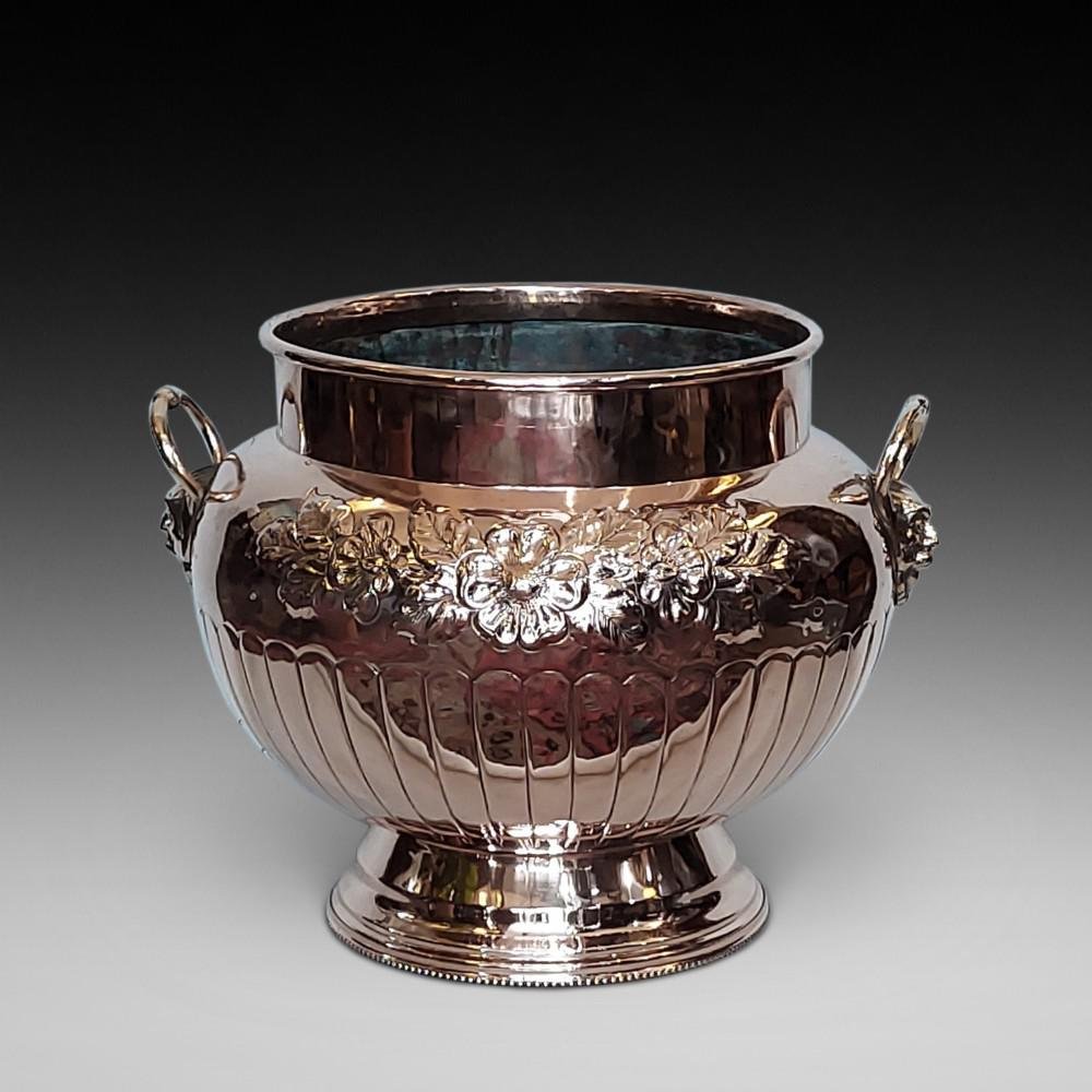 Victorian Copper Planter Log Bucket for sale at Pamono