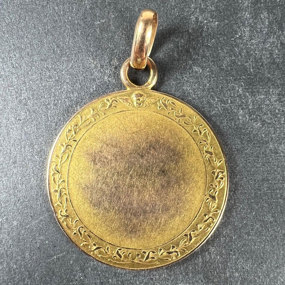 French Dropsy 18k Yellow Gold Madonna and Child Alma Mater Medal ...