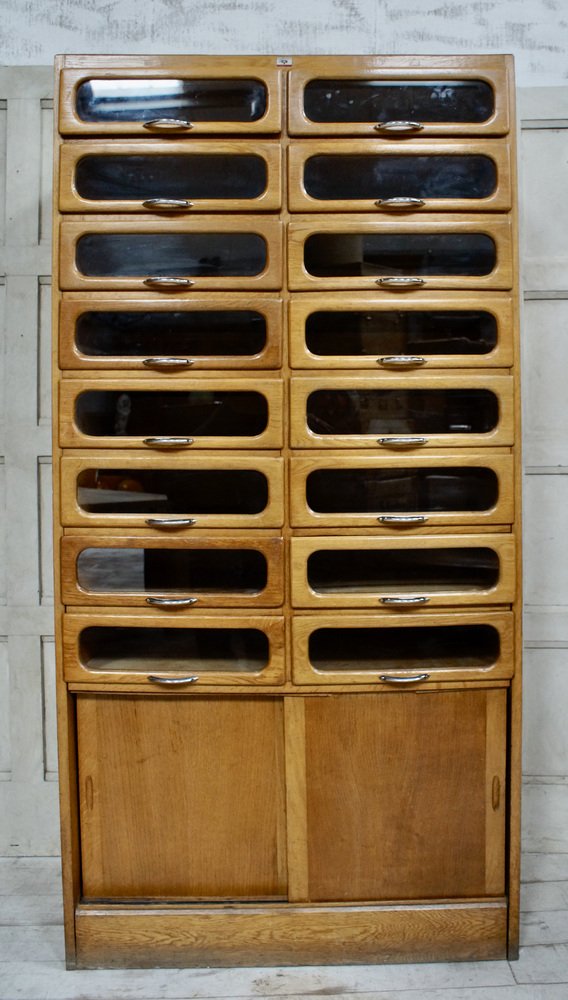 Vintage Matthews Haberdashery Shop Display Cabinet, 1930 for sale at Pamono