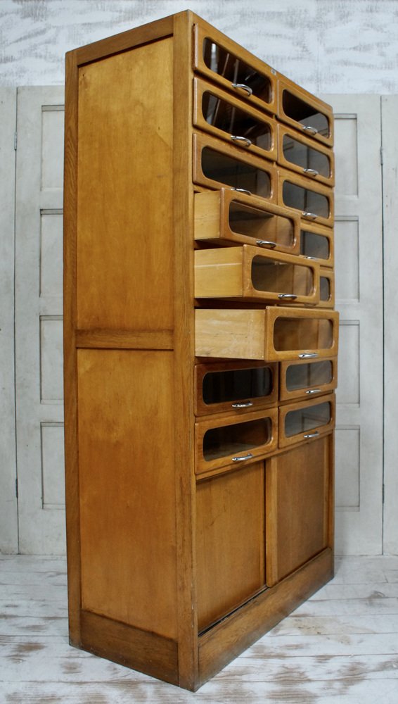 Vintage Matthews Haberdashery Shop Display Cabinet, 1930 for sale at Pamono